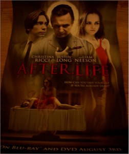 After Life 2010 movie poster (Justin Long Liam Neeson Christina Ricci ...